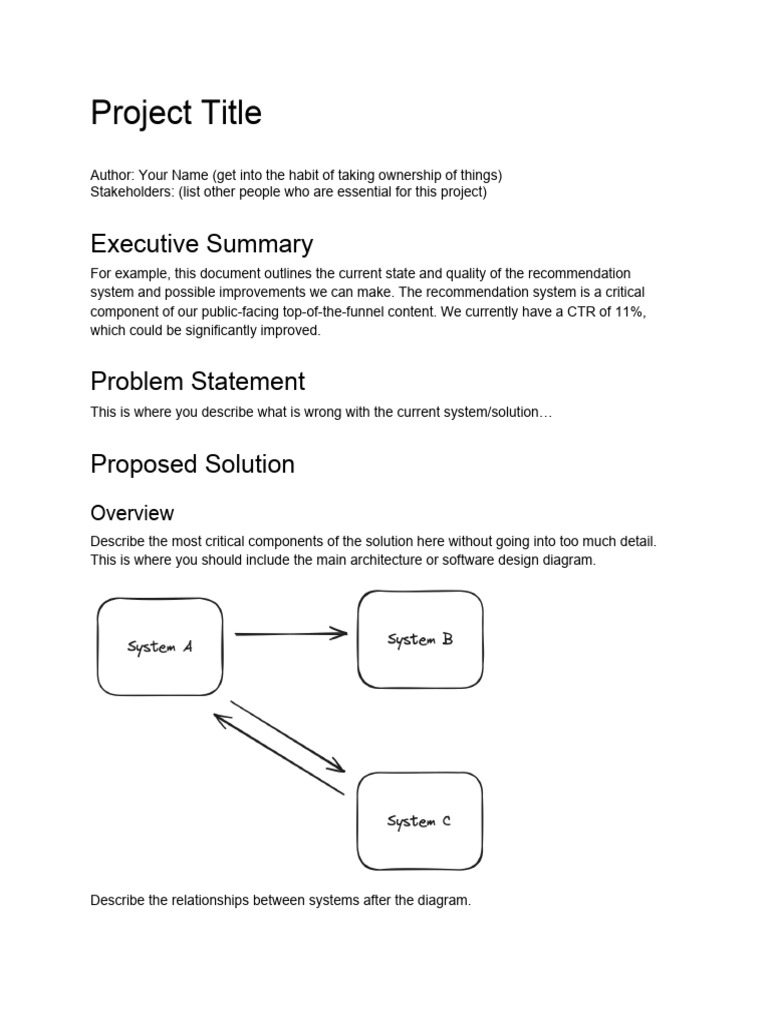 Project Proposal Template | PDF