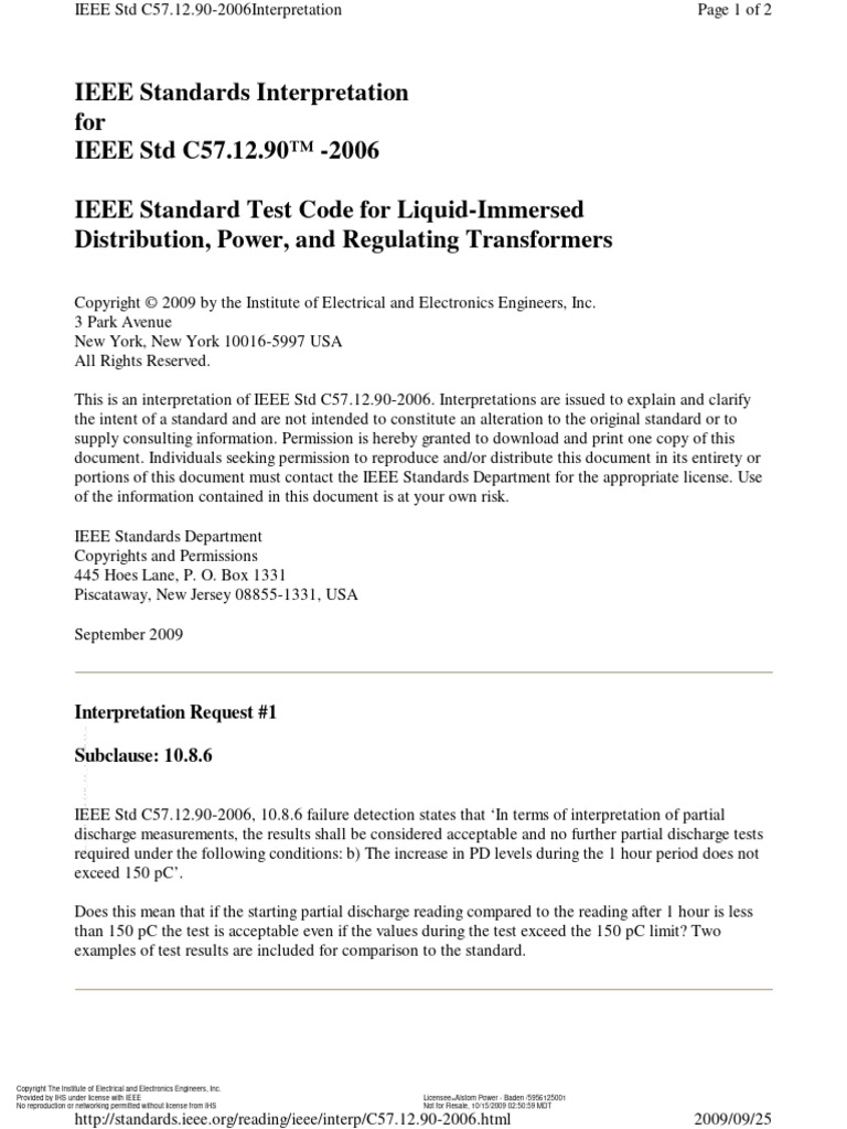 Ieee C57.12.90 Int | PDF | Institute Of Electrical And Electronics ...