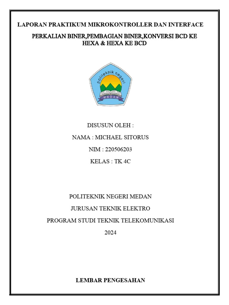 Laporan Praktikum Mikrokontroller Dan Interface | PDF | Metode & Bahan Ajar