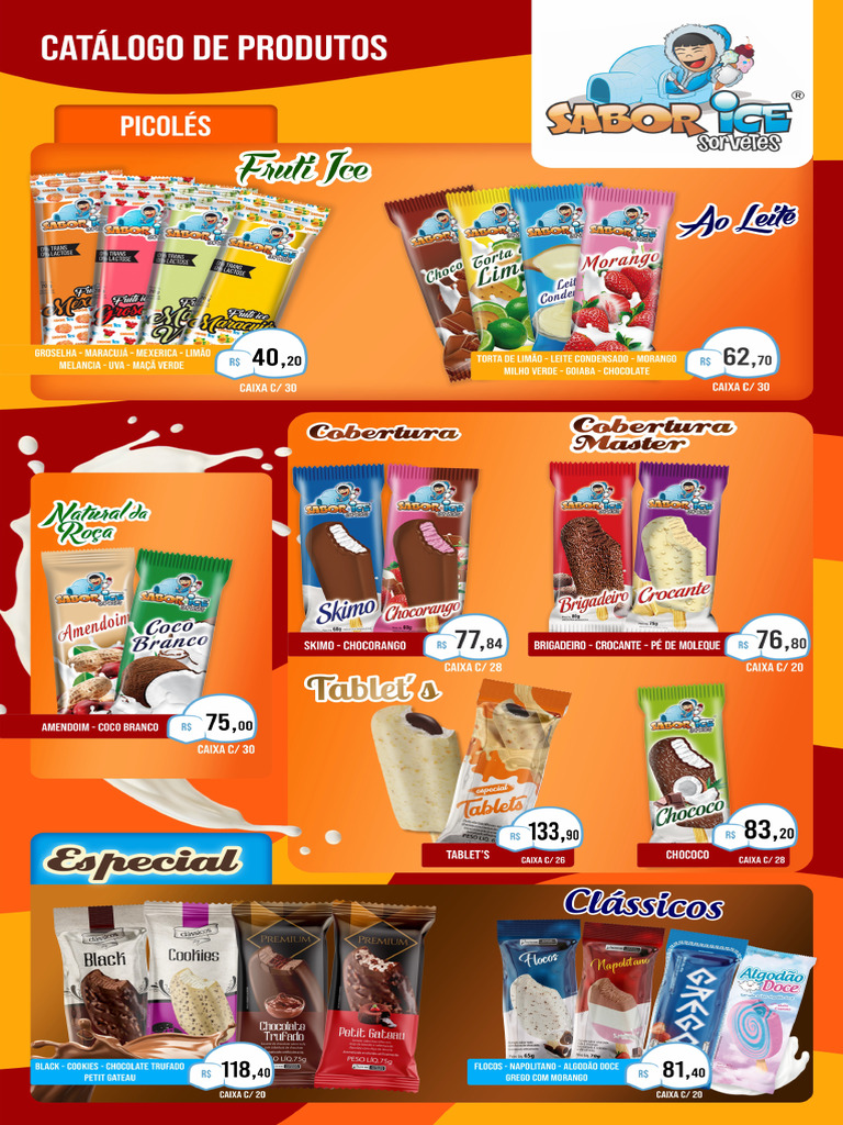 Catálogo de Produtos Sabor Ice - Preview | PDF
