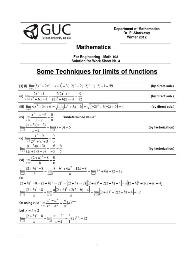 Solution ws4 | PDF