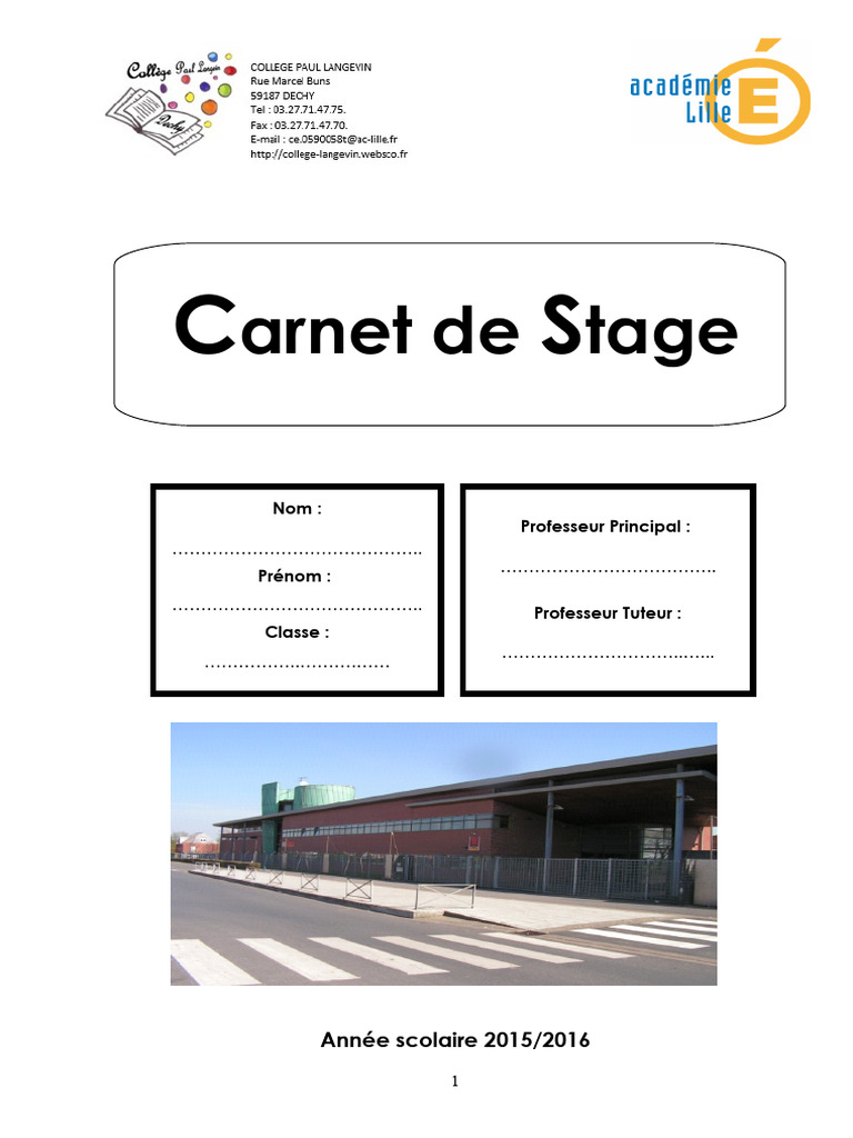 Carnet de Stage | PDF
