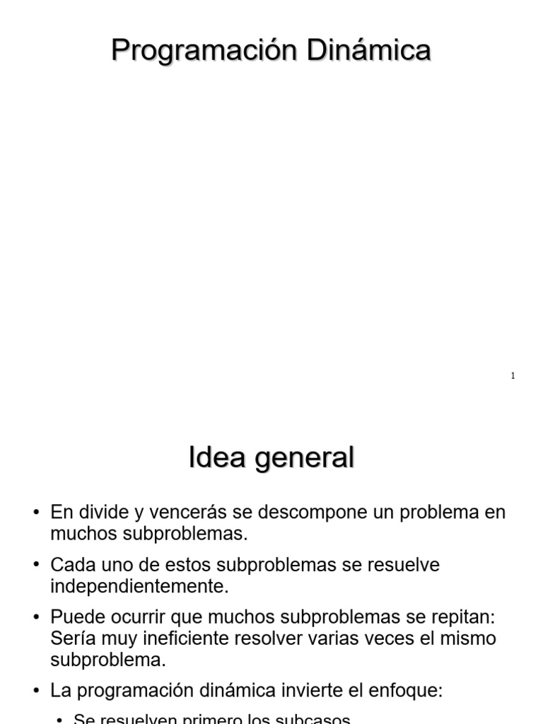 08 2-ProgramacionDinamica | PDF | Métodos y materiales de enseñanza
