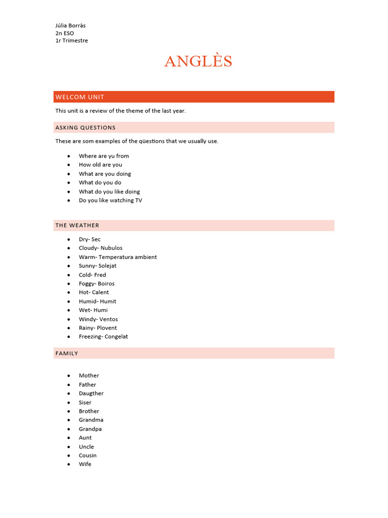 Anglès | PDF