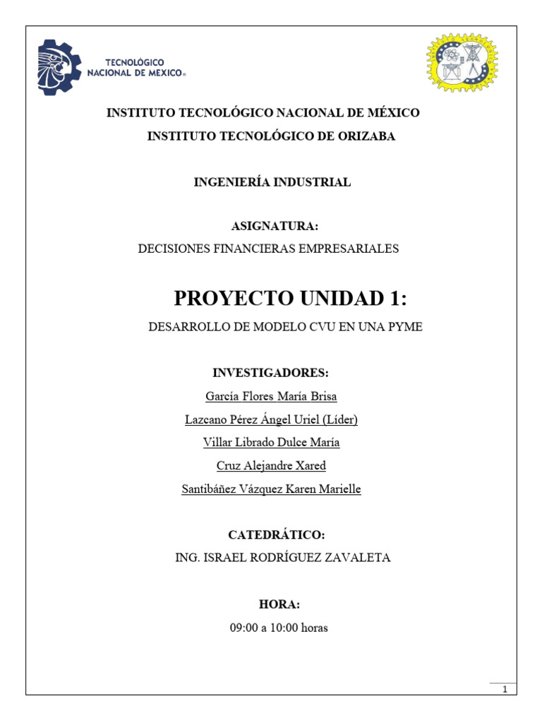 Equipo 3 - Proyecto 1-U1 | PDF