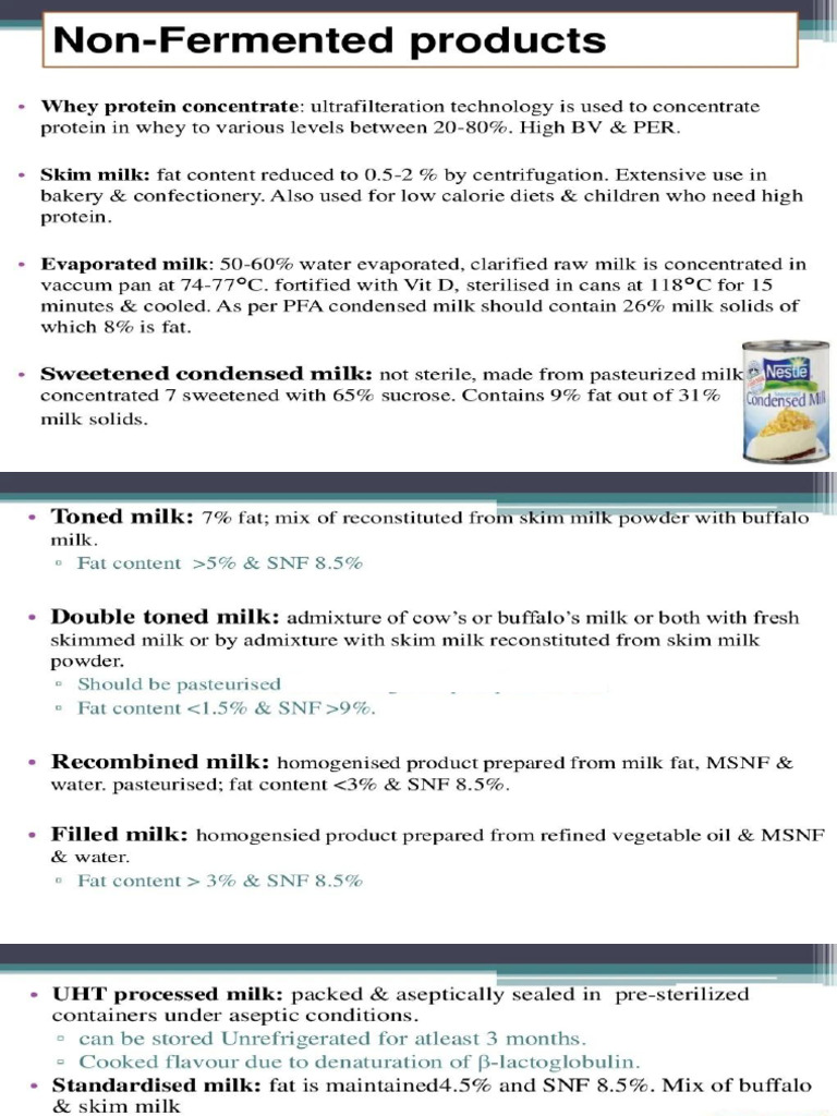Milk Products | PDF
