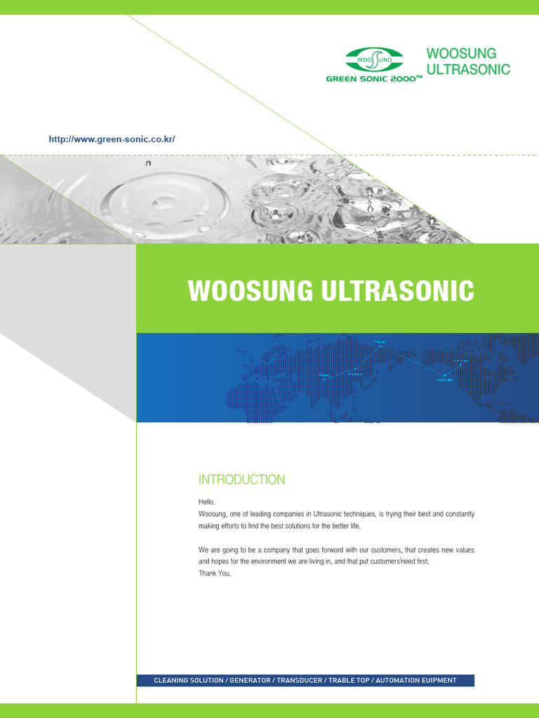 SEMI AUTO Ultrasonic Cleaning Machine Green Sonic 2000 | PDF ...