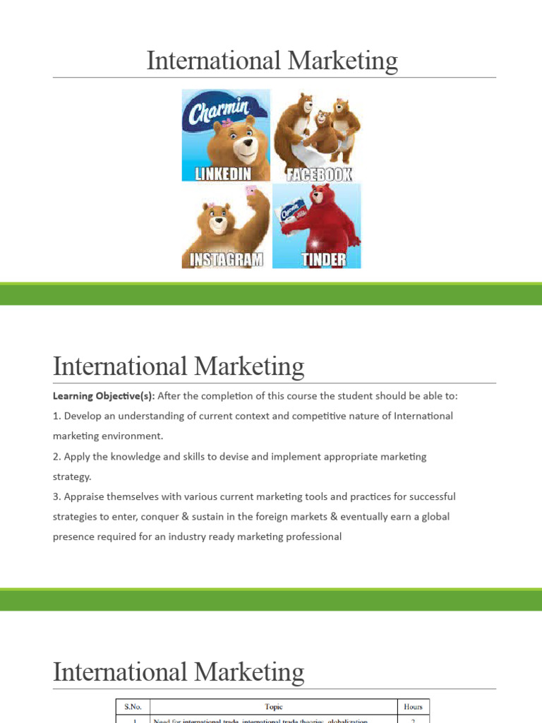 International Marketing Course Guide | PDF | Internationalization ...