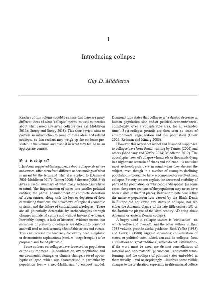 Middleton 2020 - Collapse | PDF | Psychological Resilience | Concept