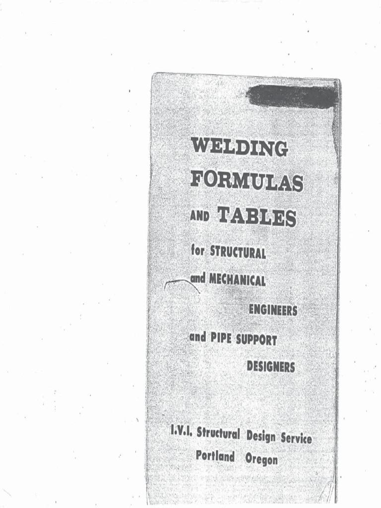 Hobert - Welding Formulas and Tables | PDF