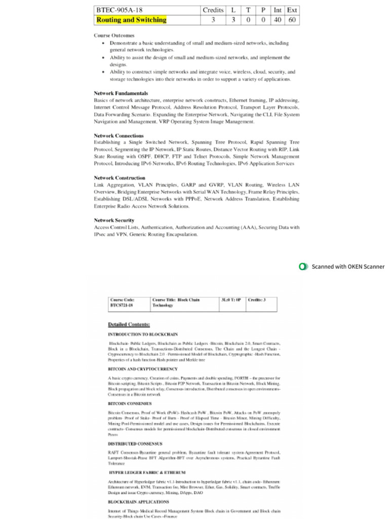 Seventh Sem Syllabus | PDF