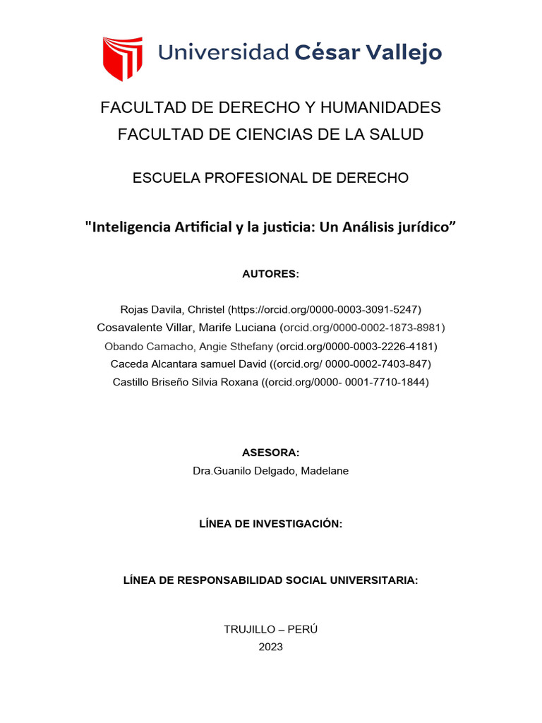 IA y Justicia: Análisis Jurídico | PDF | Inteligencia artificial ...