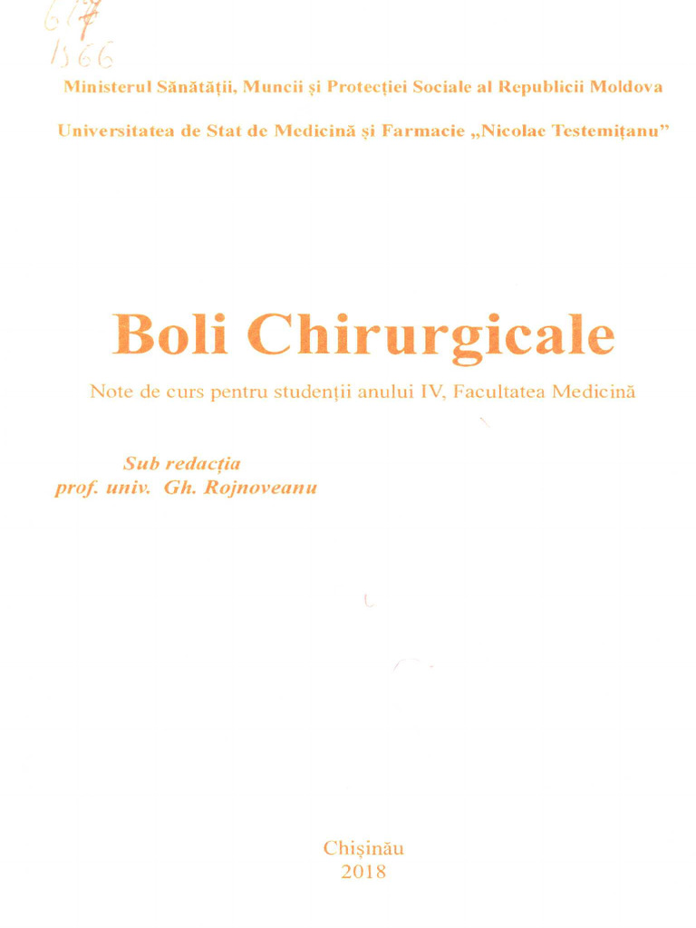 Boli Chirurgicale 2018 | PDF
