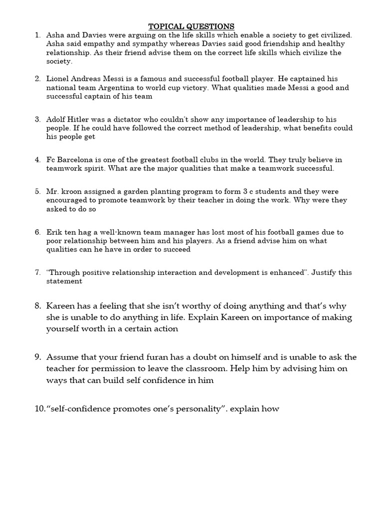 Topical Questions | PDF