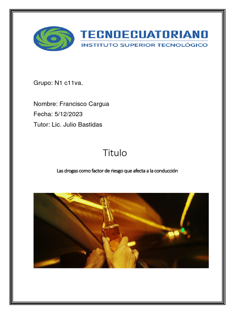 Tarea #4 Modulo 2 | PDF | Drogas | La dependencia de sustancias