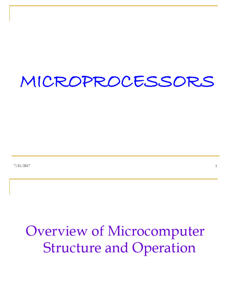 Microprocessors | Download Free PDF | Computer Data Storage | Input/Output