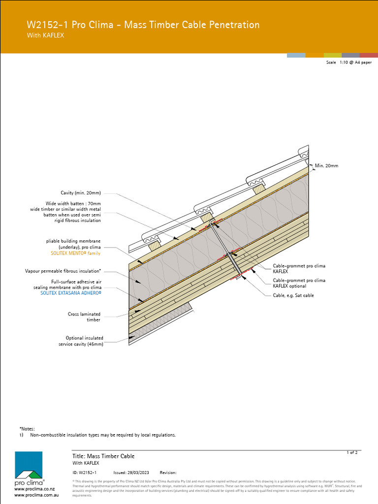 Mass Timber Cable Penetration Var. 2 | PDF | Building Insulation ...