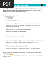 Traversals Investigate Activity Guide | PDF | Function (Mathematics ...