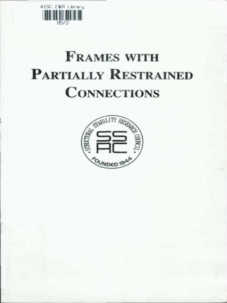 Workshop Frames With Partially Restrained Connections | PDF | Strength ...