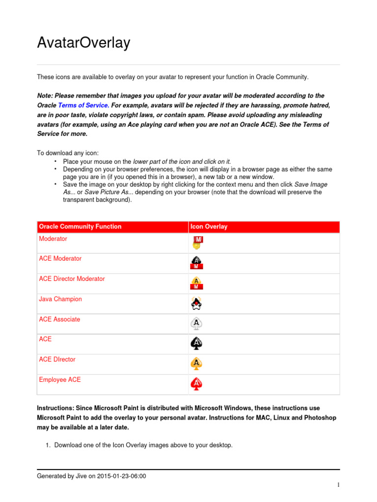 Avatar Overlay | PDF | Icon (Computing) | System Software