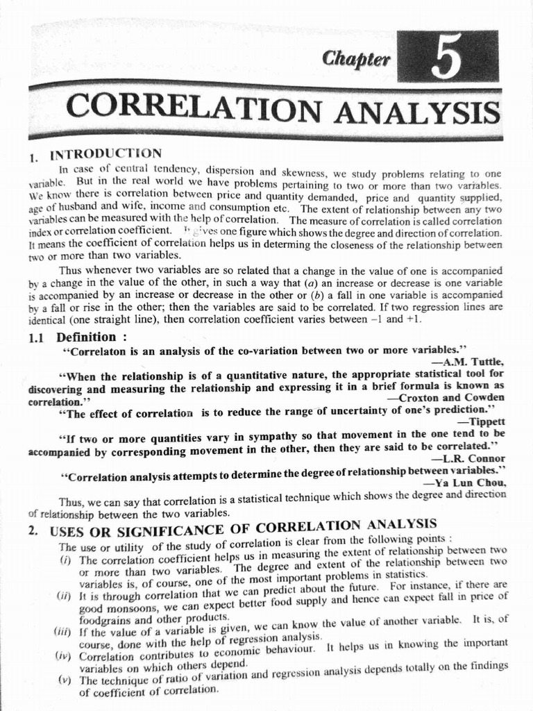Correlation and Regression | PDF