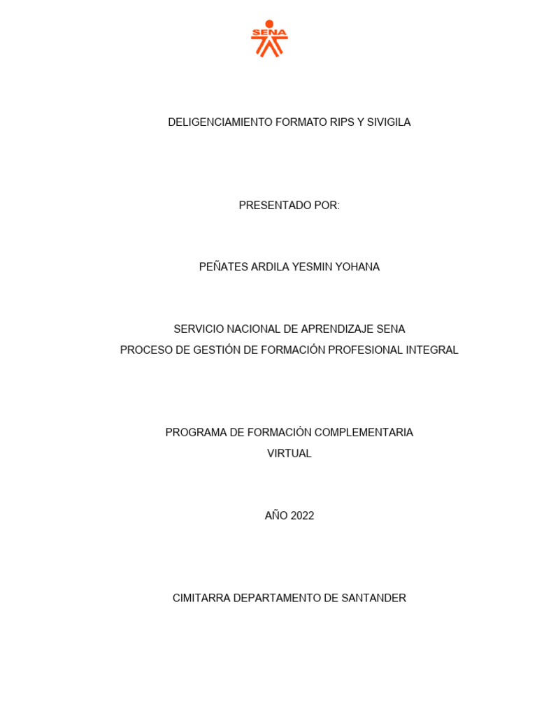 Anexo Formato RIPS | PDF