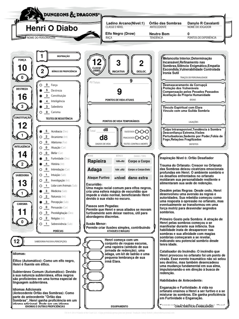 Henri Ficha Ded-2 | PDF