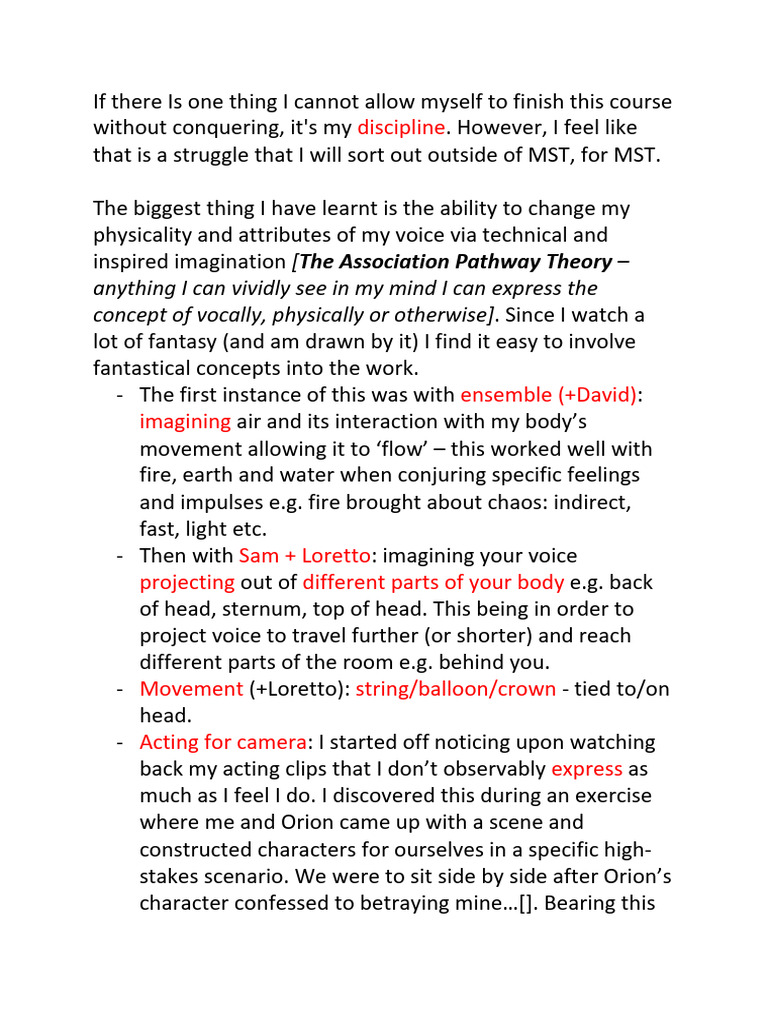 Process Journal Script Ideas PDF | PDF | Mind | Concept