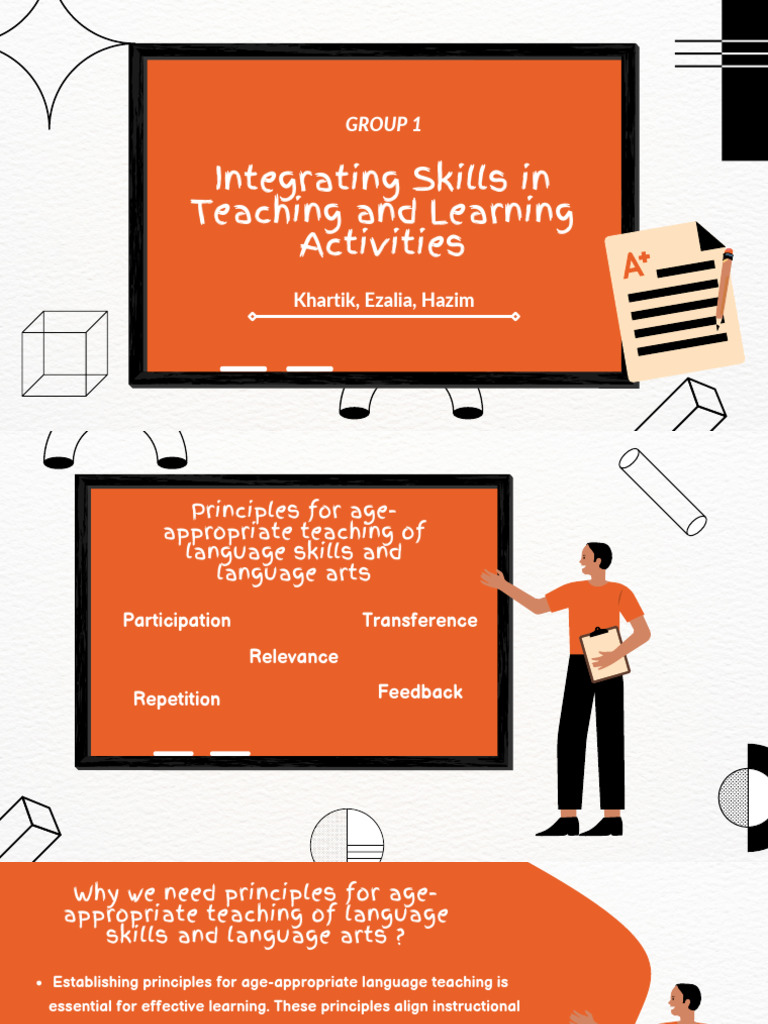 Group 1 Integrating Skills in Teaching and Learning Activities | PDF ...