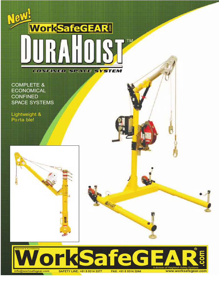 Worksafegear Davit Arms and Hoists | PDF