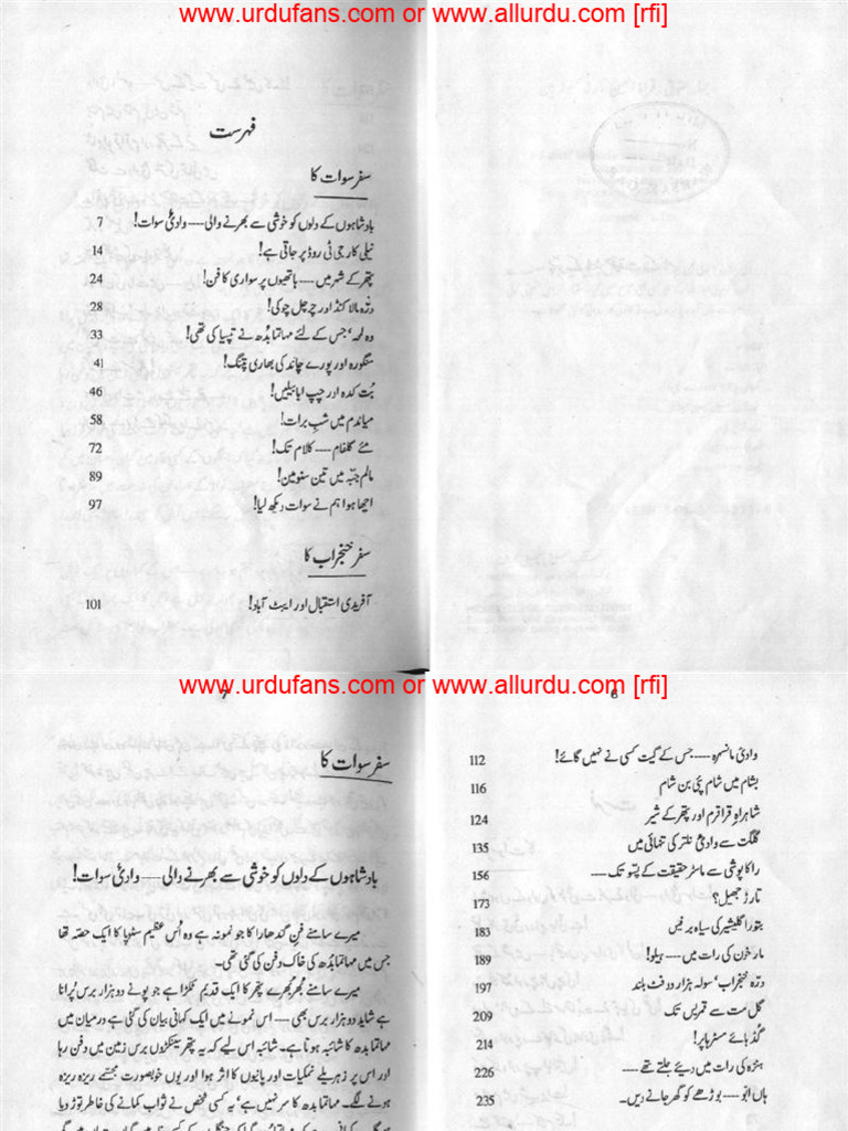 Safar Shumal Kay by Mustansar Hussain Tarar | PDF