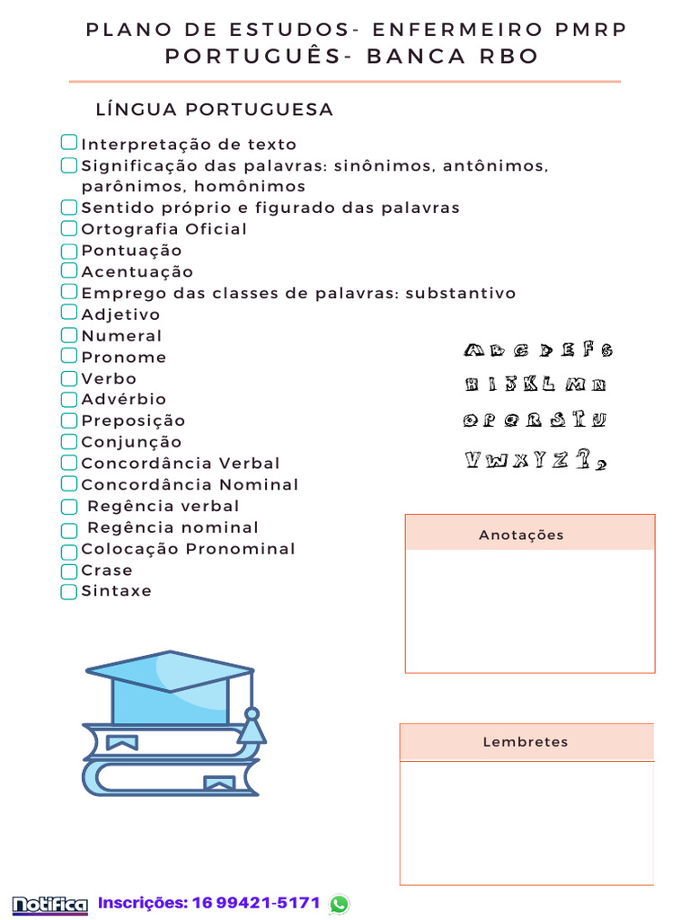 Plano de Estudos RBO | PDF | Enfermagem | Psiquiatria