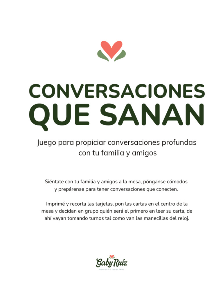 Conversaciones Profundas en Familia | PDF