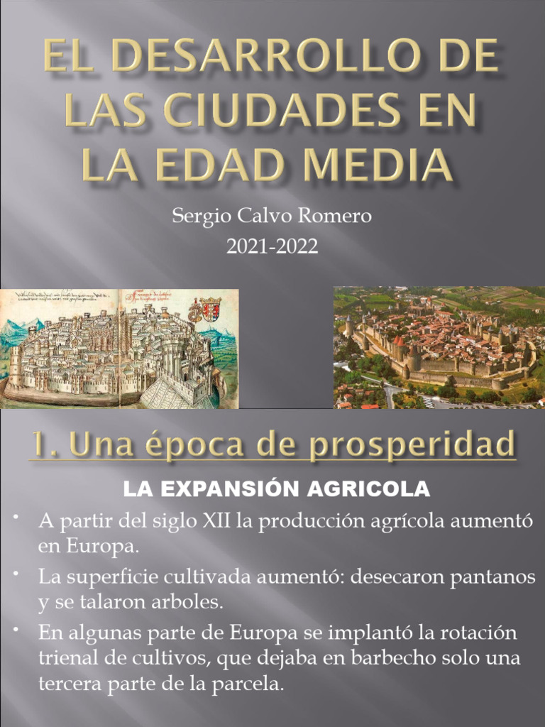 Tema 3 El Desarrollo de Las Ciudades en La Edad | PDF | Agricultura