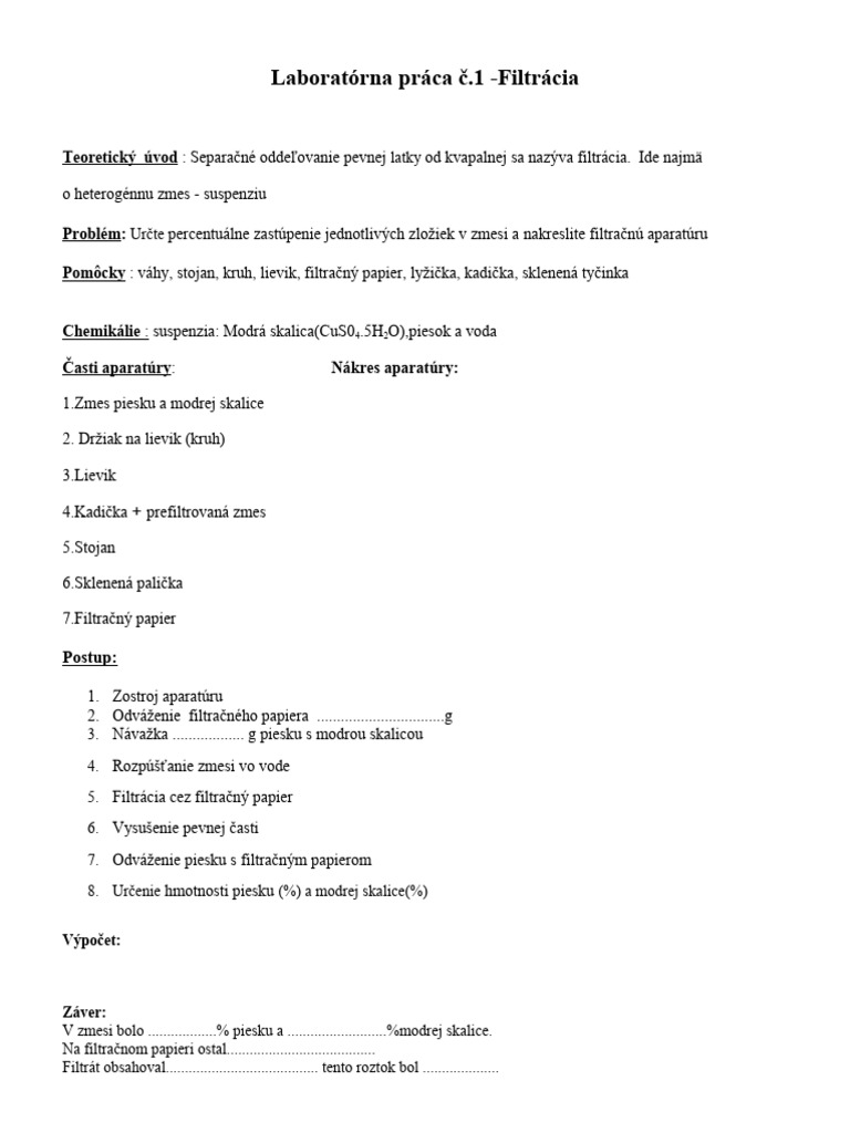 Laboratórna Práca č.1 | PDF