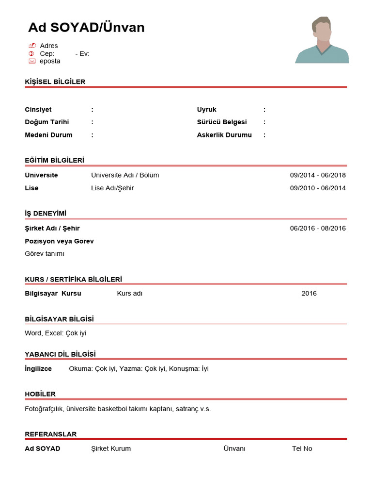 Sde Bos CV Ornegi | PDF