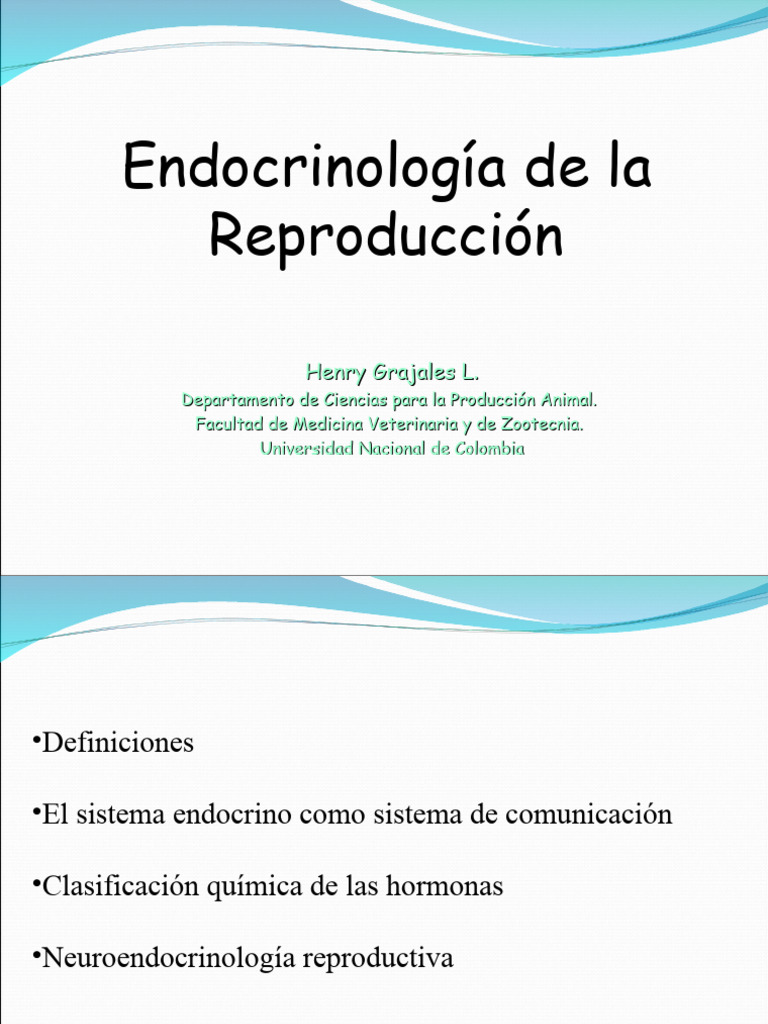 Endocrinología de La Reproducción | PDF | Hormona luteinizante | Neuroendocrinología
