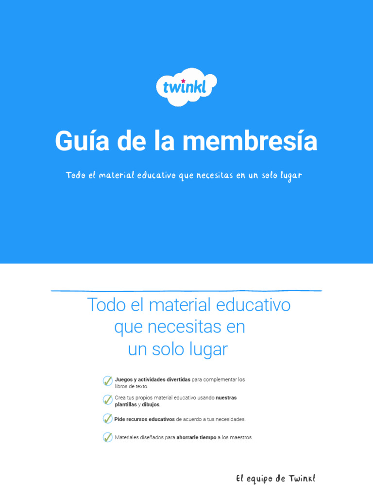 Guía de Suscripción Twinkl | PDF