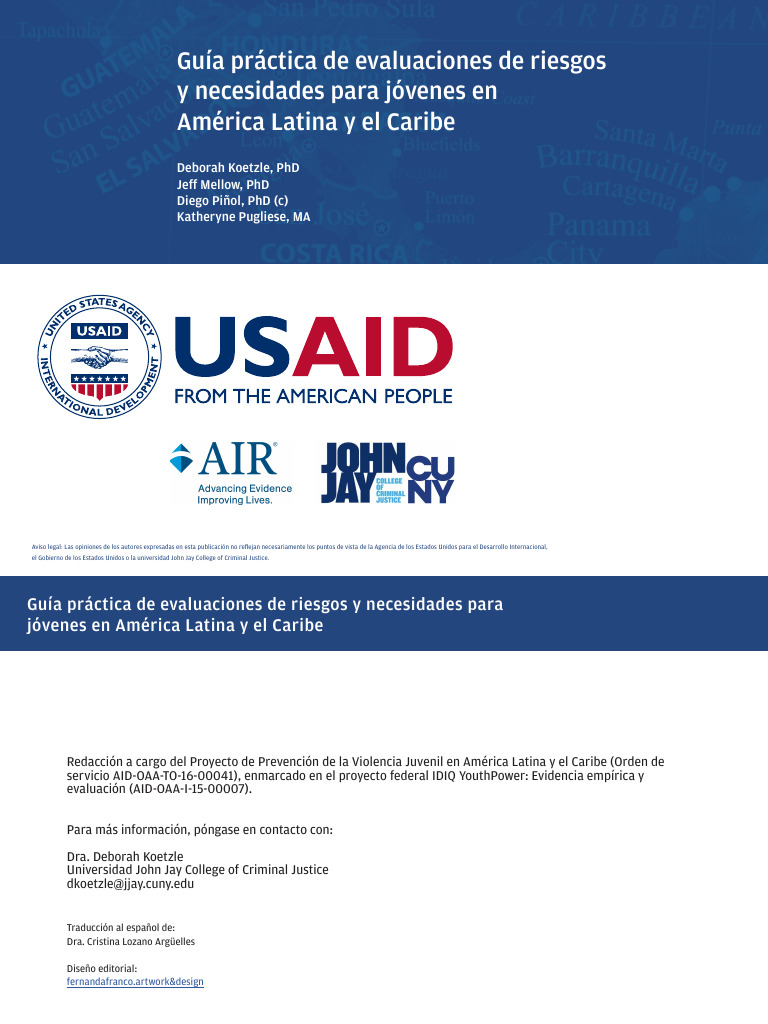 Guía Práctica de Evaluaciones de Riesgo y Necesidades - USAID | PDF | Toma de decisiones ...