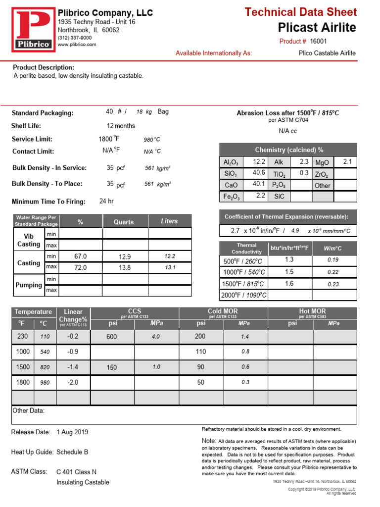 Plicast Airlite | PDF