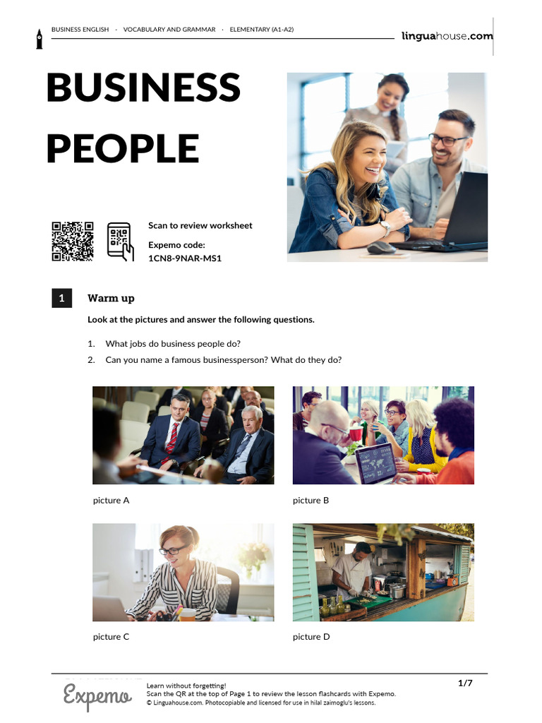 Business People British English Student | PDF