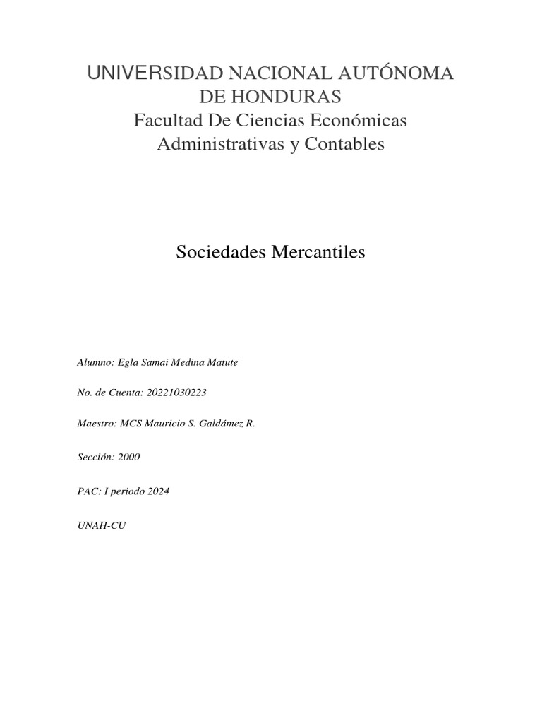 Tarea 4 Medina - Egla | PDF | Sociedad | Sociedad de responsabilidad limitada