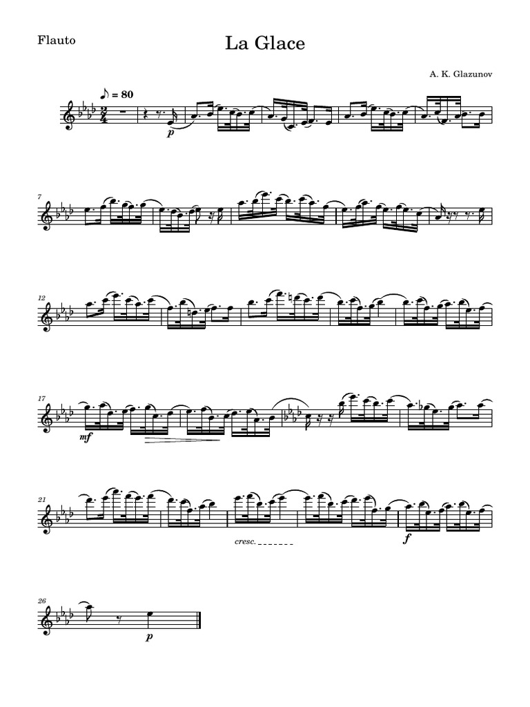 La Glace-Flauto | PDF