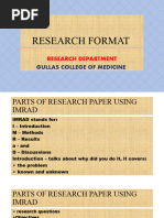 Format For Quantitative Research | PDF