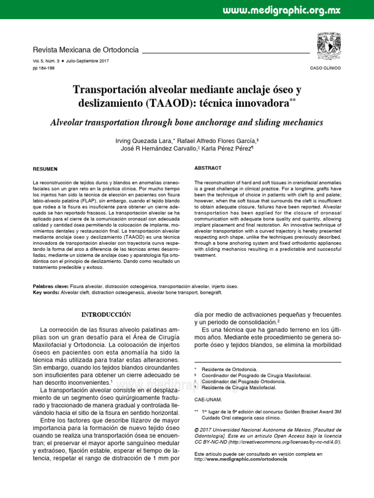 TAAOD Quezada | PDF | Ortodoncia | Odontología