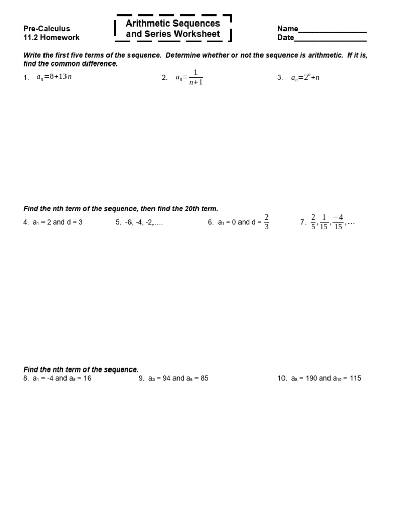 11 2 Worksheet Pdf Mathematics Elementary Mathematics