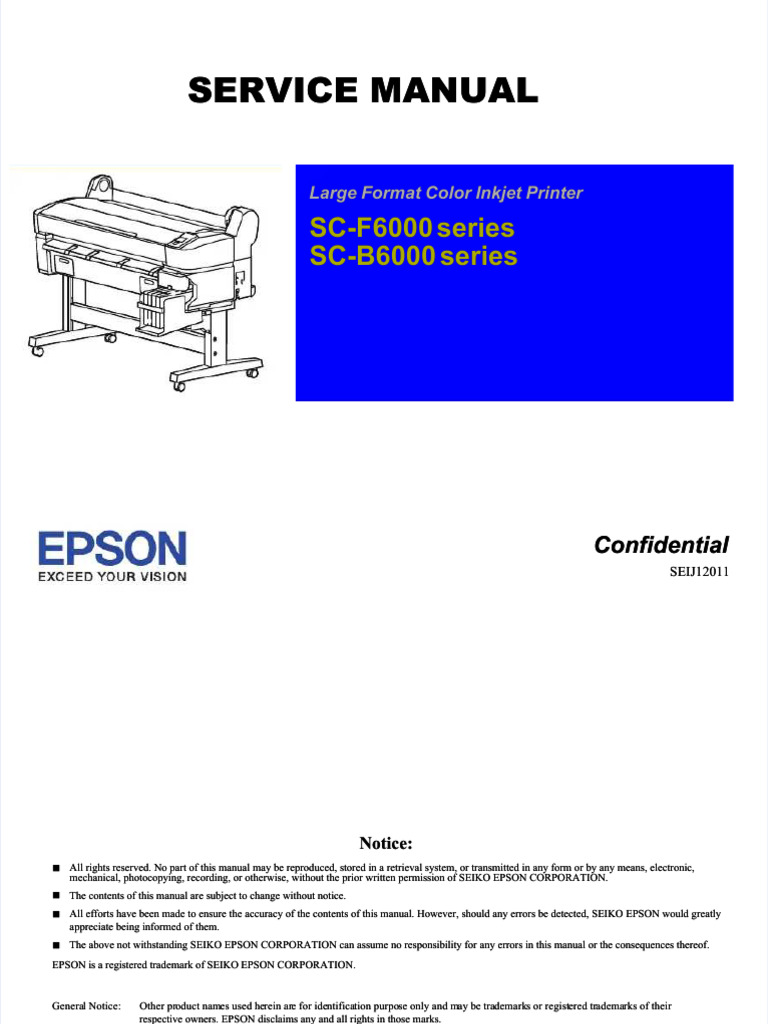 PDF Epson SC f6000 SC b6000 Series Printer English Service Manual ...