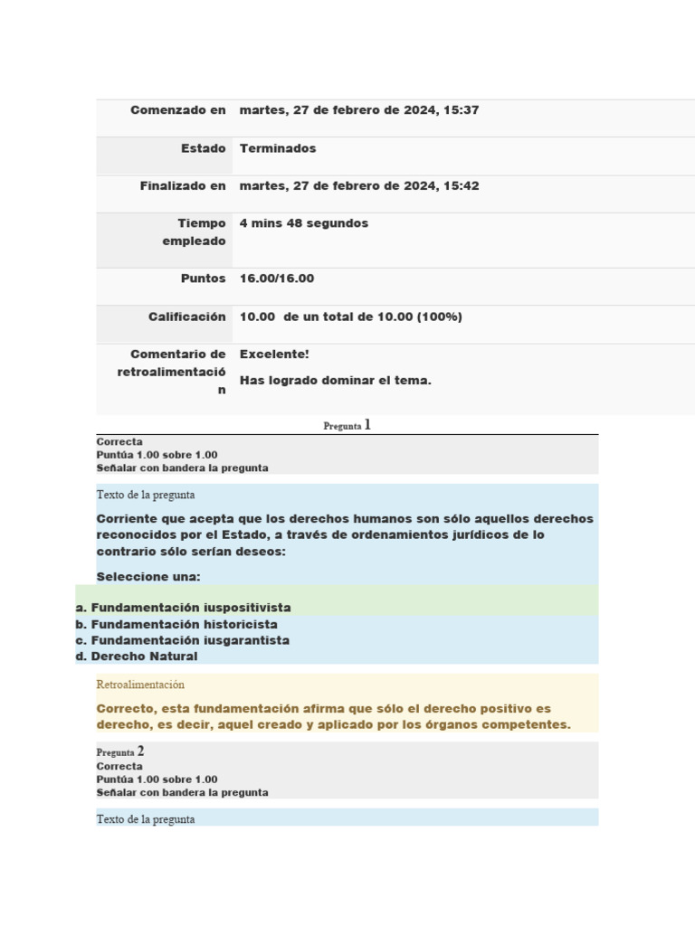 Examen Modulo 1 DDHH y Genero | PDF