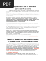 Libro Defensa Personal Acaa | PDF | Autodefensa | Aikido