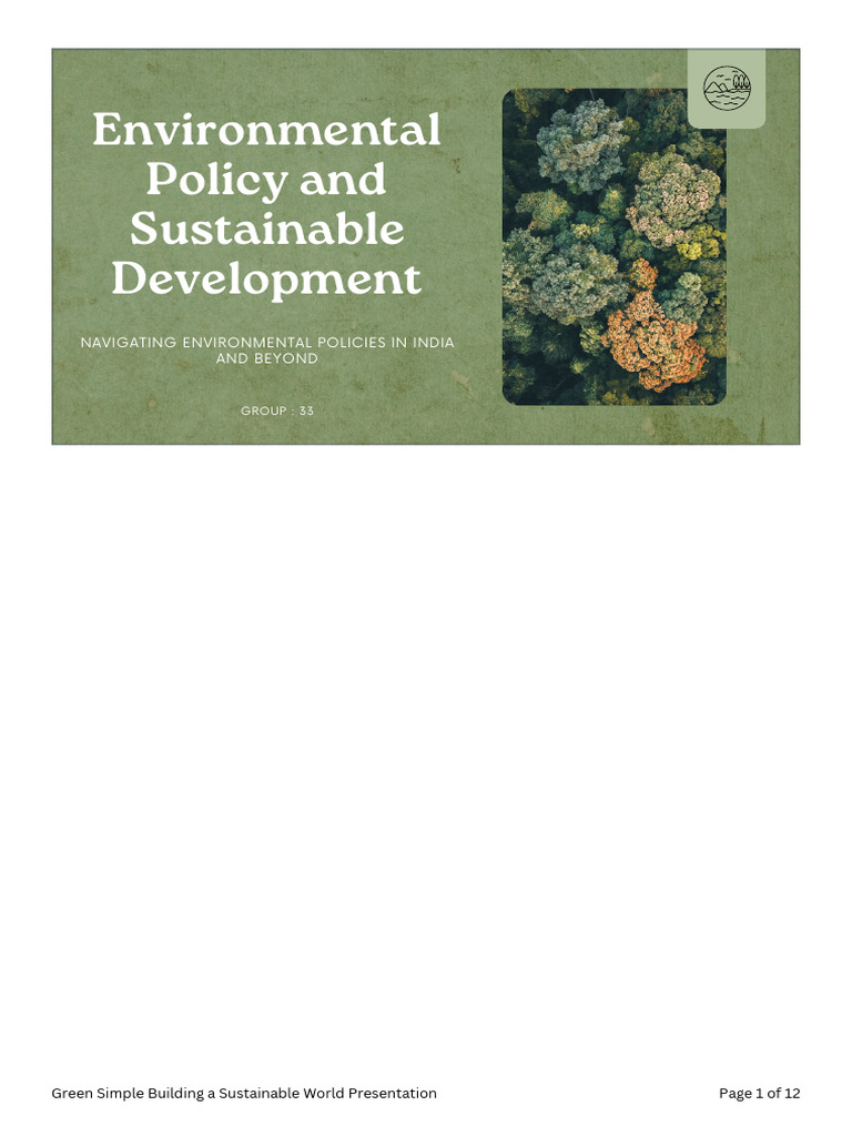 Green Simple Building A Sustainable World Presentation | PDF ...